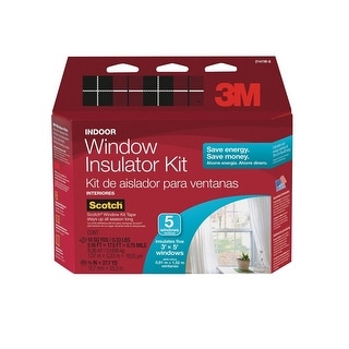 3M 2141W6 Indoor Window Insulation Kit, 62" x 210" - White - Bed Bath ...