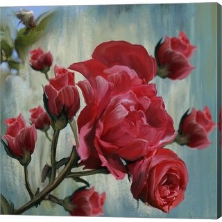 Anthony Christou 'Red Rose Bloom' Canvas Art - Bed Bath & Beyond - 33258956