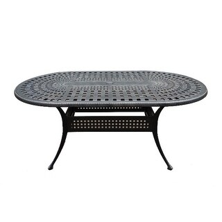 Hamlet Aluminum Frame Outdoor Oval Dining Table - Bed Bath & Beyond ...