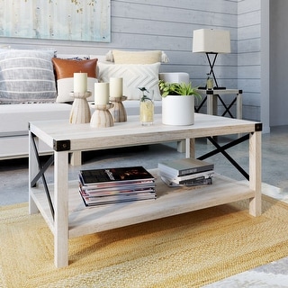 Magnolia Metal X Coffee Table, White Oak - Bed Bath & Beyond - 36957154
