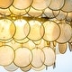 CraftHome 4-Light Unique/Statement Round Coastal Capiz Shell Tiered ...