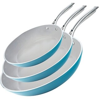 Ocean Cookware, 3 Piece Set, Aqua Blue - Bed Bath & Beyond - 37148079