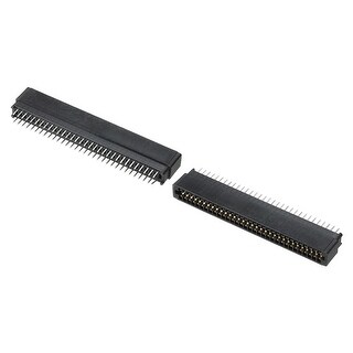 Card Edge Connector Black Socket Right Angle 64 Pin 2.54mm Pitch, Pack ...