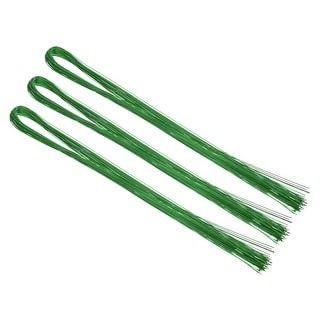 3 Pack/120 Pcs 32 In 22 Gauge Floral Stem Wire Bouquet Stem Wrapped ...