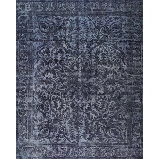 Ahgly Company Machine Washable Contemporary Dark Slate Blue Area Rugs ...
