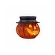 Halloween Pumpkin Candy Bowl with Witch Hat, Light Up Jack O Lantern ...
