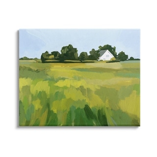 Stupell Countryside Meadow Abstract Painting Canvas Wall Art by ...