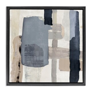 Stupell Expressive Linear Collage Framed Floater Canvas Wall Art Design ...