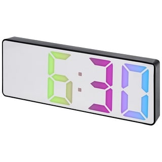 Small Digital Alarm Clock Bedroom Big Numbers Display, Temperature ...