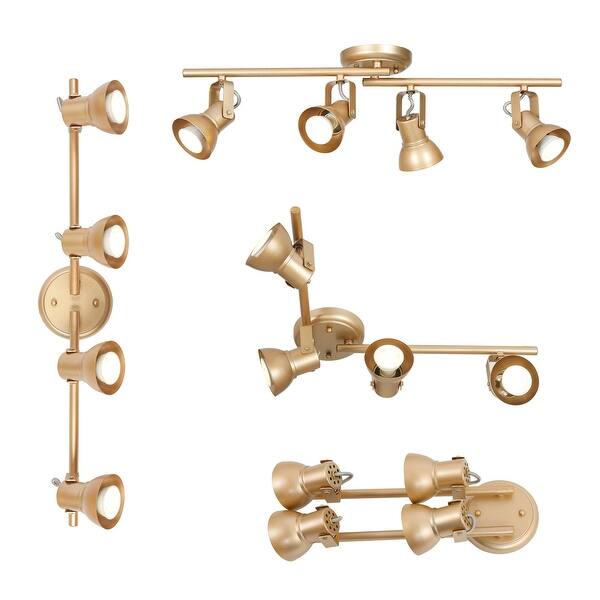 Rella Modern Farmhouse Split Rail 4-Light Adjustable Linear Ceiling ...