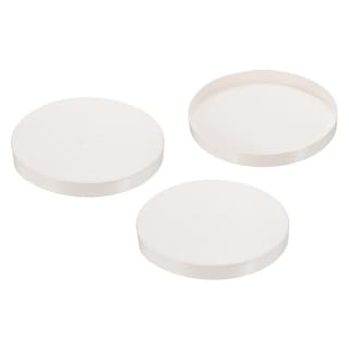 200mm ID Pipe End Caps, 3 Pack Round Tubing Insert Pipe Cover, White ...