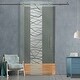 Sliding Glass Barn Door With Waves Design V2000 - Bed Bath & Beyond ...