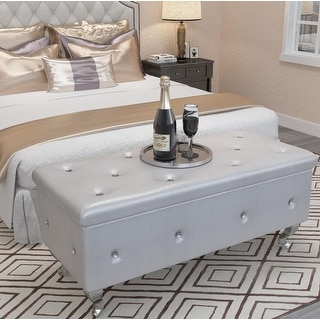Storage Chest Storage Trunk with Safety Hinges Storage Bench with ...