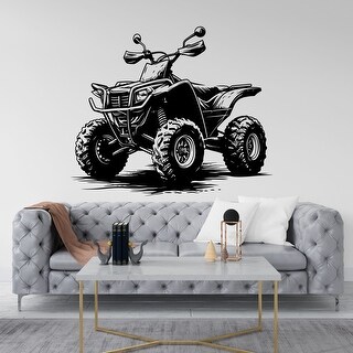 ATV Rider Wall Decal, Quad Wall Decor 4x4 Wheeler OffRoad - Bed Bath ...