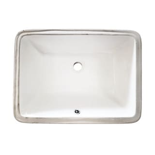 Kingston Brass Kastell 20-Inch Ceramic Undermount Bathroom Sink - Bed ...