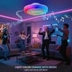 18"Ceiling Fan with RGB Light Remote, Smart LED Ceiling Fans with ...
