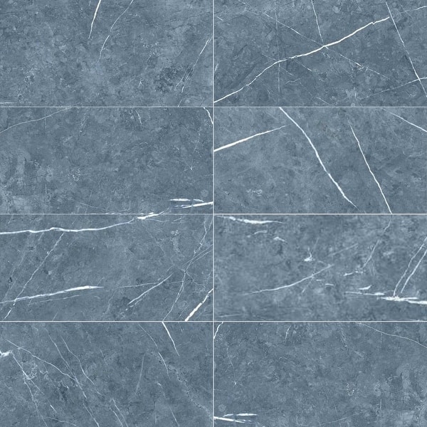 Opera 12x24 Blue Matte Porcelain Tile - Floor & Wall - Large Format ...