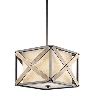 Kichler Cahoon Convertible 1 Light Pendant / Semi-Flush Ceiling - Bed ...
