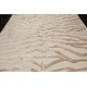 Hand Made Wool & Faux Silk Animal Print Modern Area Rug Ivory - Bed ...