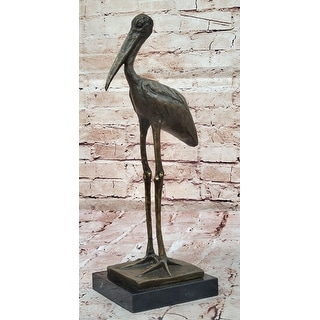 Bronze Stork Sculpture – Elegant Bird Statue For Indoor Or Outdoor ...