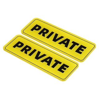 Private Signs, Acrylic Self Adhesive Door Sticker Wall Mounting Sign ...