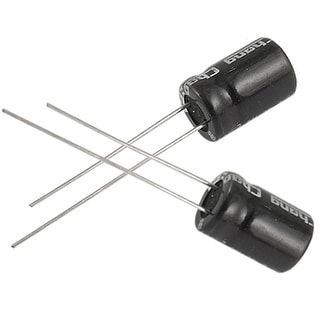 10 Pcs 470uF 16V 105C Radial Electrolytic Capacitor 8x12mm - Black ...