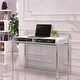Modern Office Desk Workstation Desks with 2 Compartments and Tubular ...