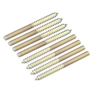 Hanger Bolts, 8pcs Double Ended Thread Dowel Screws for Wood Furniture ...