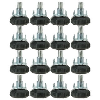 M8 x 20 x 28mm Screw on Furniture Glide Leveling Feet Floor Protector ...
