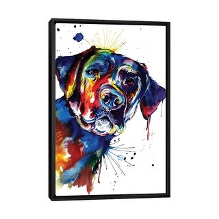 iCanvas "Black Lab" by Weekday Best Framed Canvas Print - Bed Bath ...