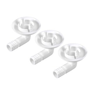 Air Conditioner Drain Hose Connector Elbow Fitting for Window AC Unit 30mm 3Pcs - White - 30mm ...