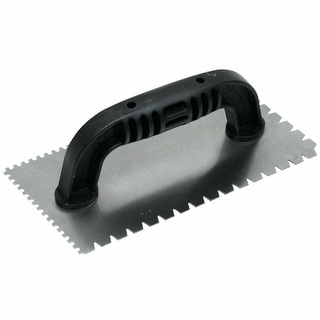 QLT BY MARSHALLTOWN 238 Steel Notched Trowel, 1/8" x 1/8" Notch Size ...
