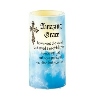 Musical Amazing Grace Flickering LED Candle with Remote - 8.000 x 5.000 ...