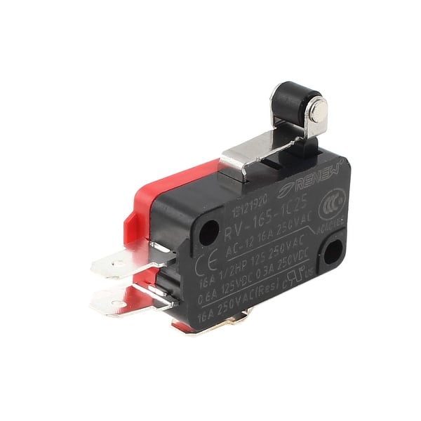 RV-165-1C25 SPDT Roller Micro Switch Limit Switch AC 250V 16A - Bed ...