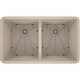 Lexicon Platinum Quartz 50/50 Double Equal Bowl Kitchen Sink - Bed Bath ...