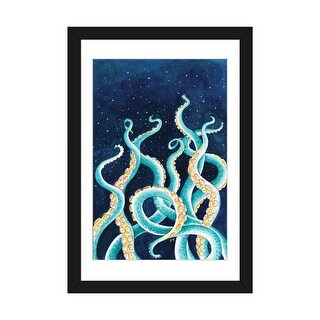 iCanvas "Tentacles Octopus Starry Night Sky Watercolor" by Seven Sirens ...