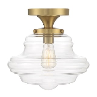 Trade Winds Jordan 1-Light Ceiling Light in Natural Brass - Bed Bath ...