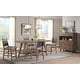 Oslo Counter Stool with Woven Back and 4 Legs, Weathered Chestnut, Set ...