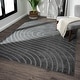 Luxe Weavers Modern Geometric Wave Area Rug, Stain Resistant Carpet ...