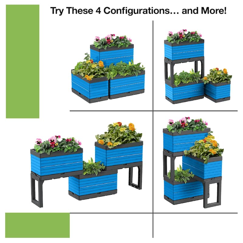 Southern Patio FlexSpace Modular Planter Garden - Bed Bath & Beyond ...