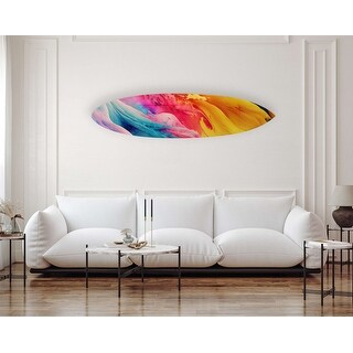 Paint Mixing Acrylic Surfboard Wall Art - Bed Bath & Beyond - 38057014