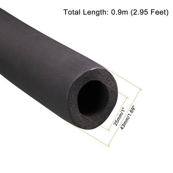 Foam Tubing Tube Covers for HVAC Copper Pipe Insulation Handle Support ...