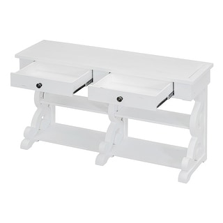 Rectangular Wood Corridor Console Table Entryway Table w/Drawers - Bed ...