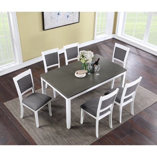 Vilo Home Coastal Porto 7 Piece Dining Set - Bed Bath & Beyond - 38448832