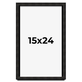 15x24 Shadow Box Black Rustic Barnwood Display Frame | 1.125 Inch - Bed ...