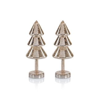 Crimbo Sparkle Layered Cone LED Trees, Set of 2 - Bed Bath & Beyond ...