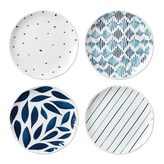 Lenox Blue Bay Melamine Assorted Accent Plates, Set of 4 Multi - Bed ...