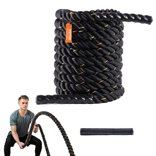 Battle Rope, Polyester Exercise Rope, for Home Gym Body Workout Core ...