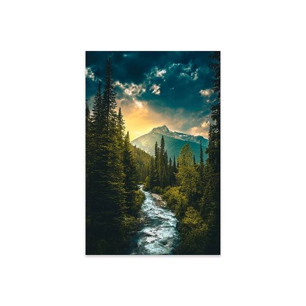 Where The River Flows Print On Acrylic Glass by Zach Doehler - Bed Bath ...