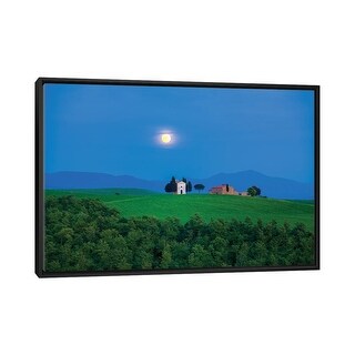 iCanvas "Moon Over Vitaleta, Tuscany, Italy" by Jim Nilsen Framed - Bed ...